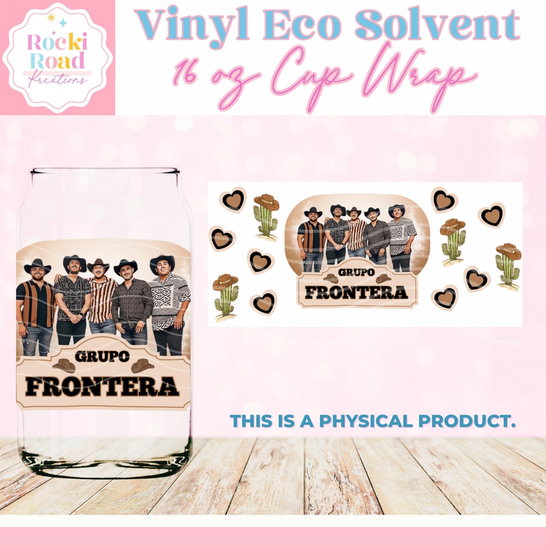Frontera (253) | Vinyl Cup Wrap for 16oz. Glass Can | Permanent ...