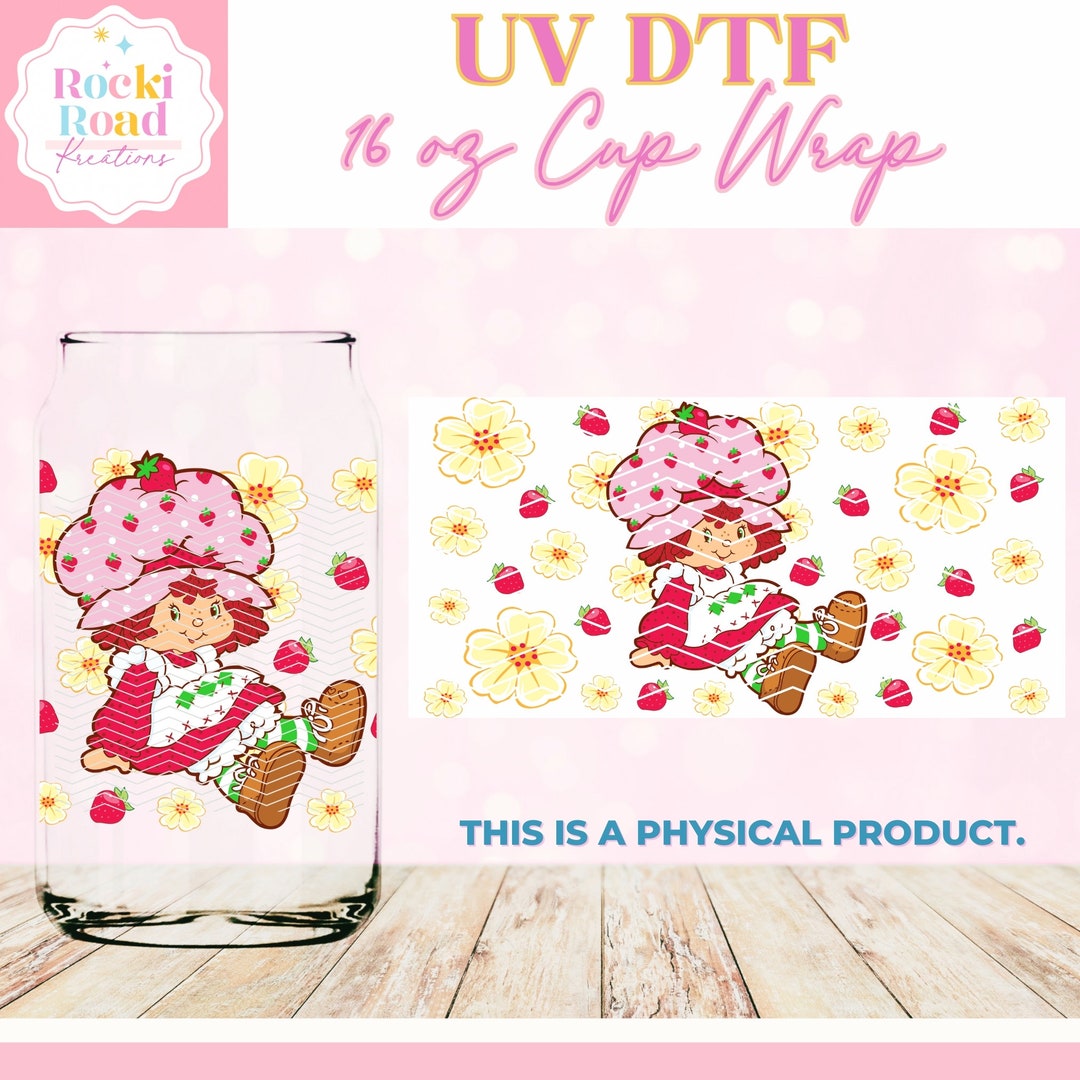 Berry Yellow (608) |UV Dtf Cup Wrap 16oz. Glass | DIY Cup | Spring ...