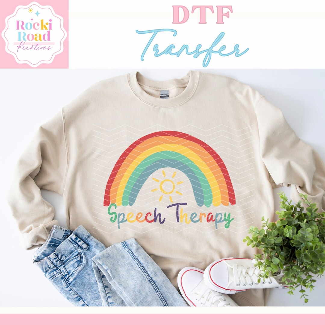 Speech Therapy DTF Transfer | SLPA | Ready to Apply | Gift for Her | SLP| Speech Therapist ...