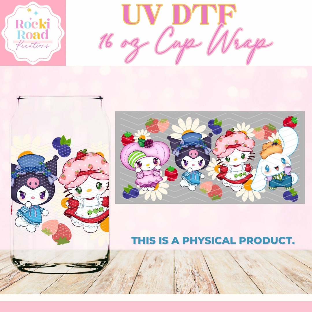 UVDTF (693) Cup Wrap 16oz. Glass | DIY Cup | Gift for Her | Gift for ...