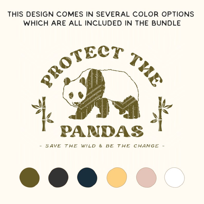 Protect the Pandas Png Digital Download Bundle Png Bundle Wildlife Png ...