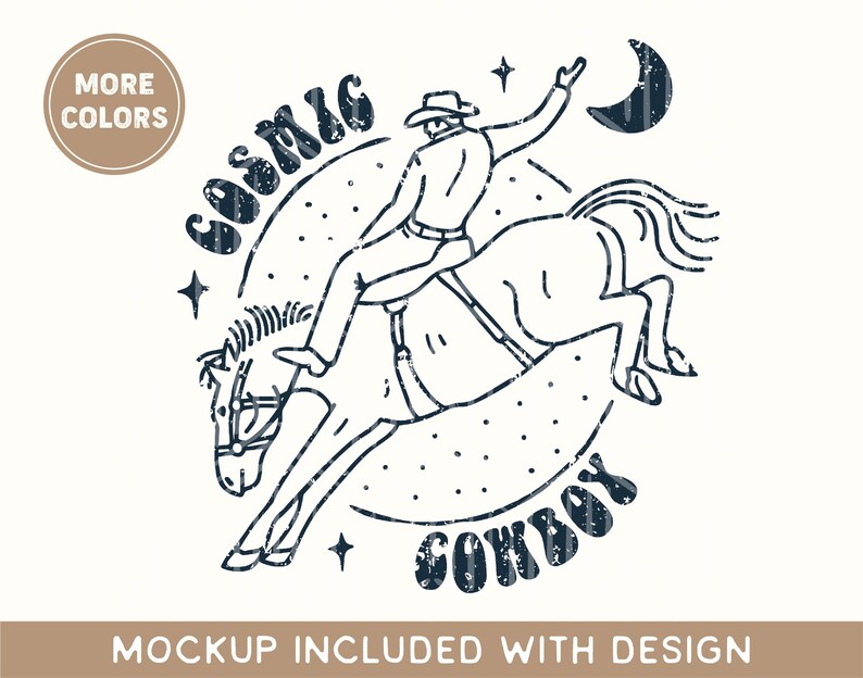 Cosmic Cowboy Png Digital Download Bundle Digital Print - Etsy