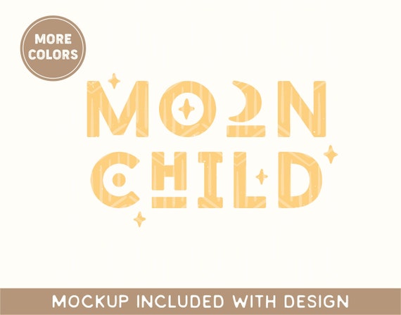 Moon Child Png Digital Download Bundle Png Bundle - Etsy