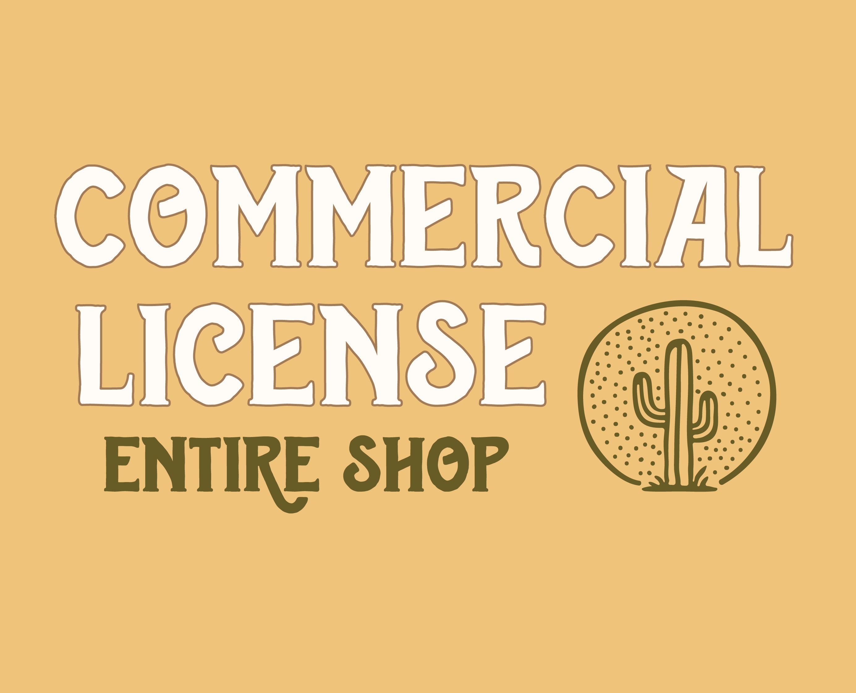 Commercial License for All Digital Files Purchased From Golden Ochre - Etsy