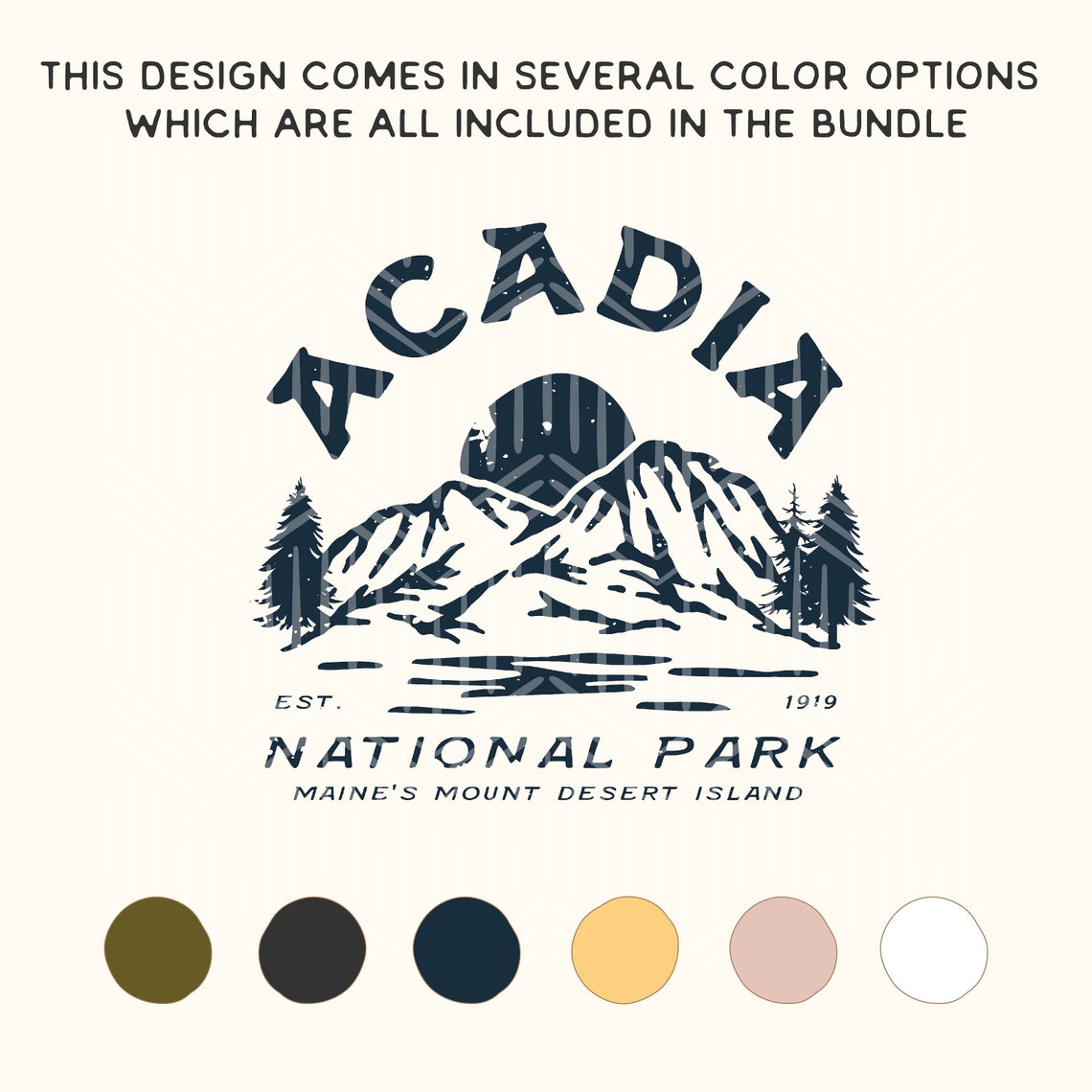 Acadia National Park Png Digital Download Bundle Png Bundle Adventure ...