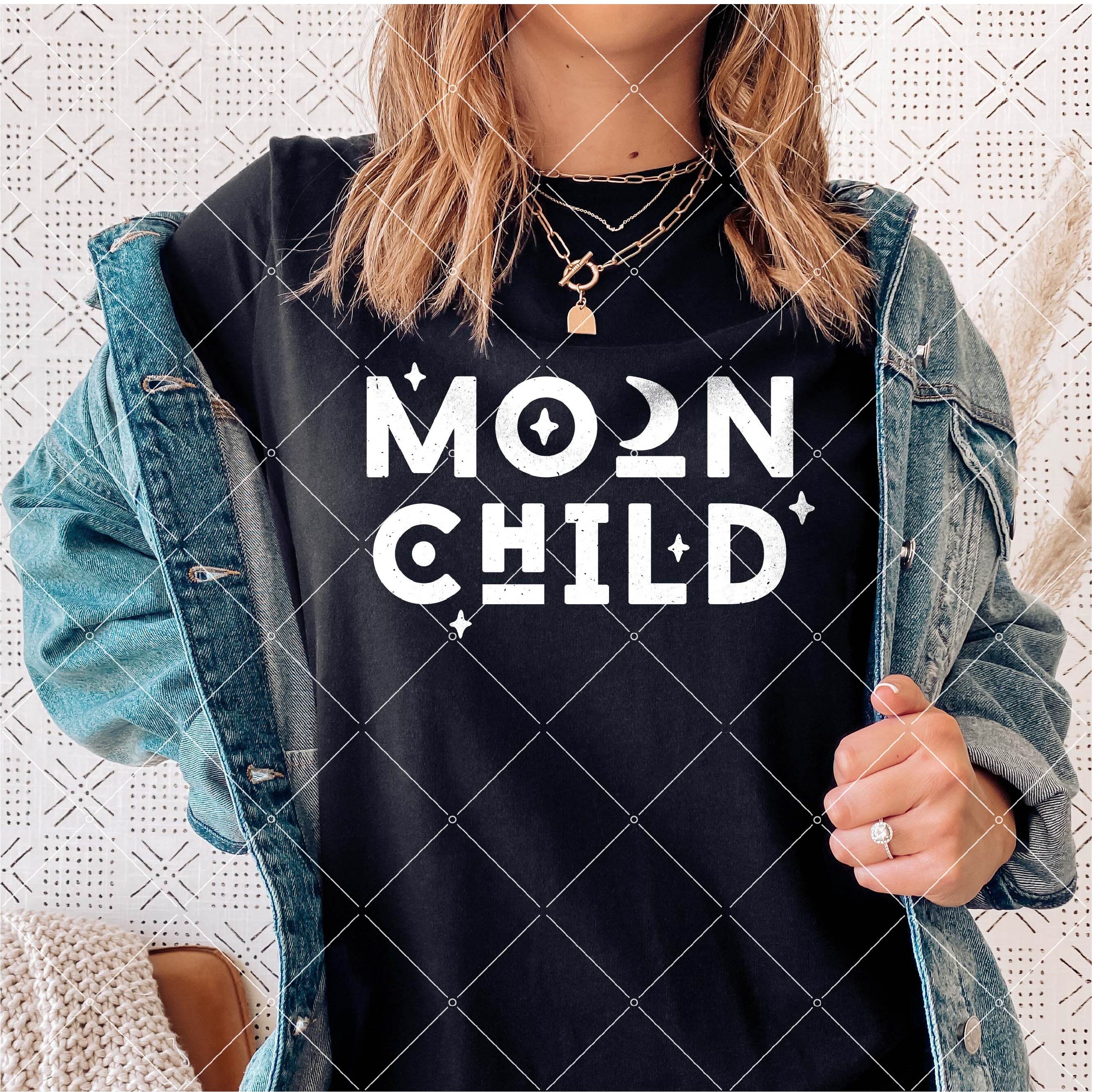 Moon Child Png Digital Download Bundle Png Bundle Halloween Png Fall ...