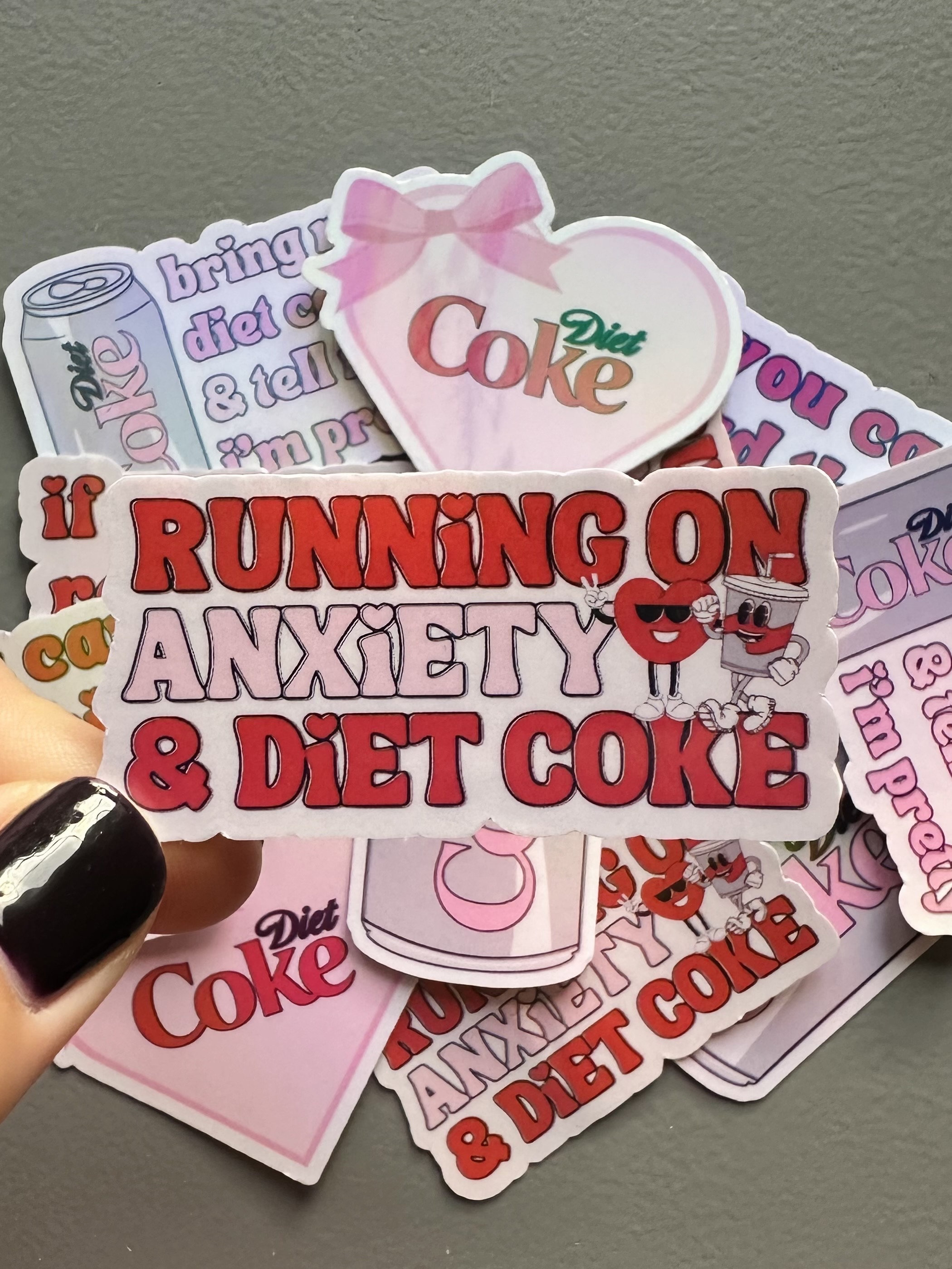 Pink Diet Coke Cute Holographic Sticker Pack - Etsy