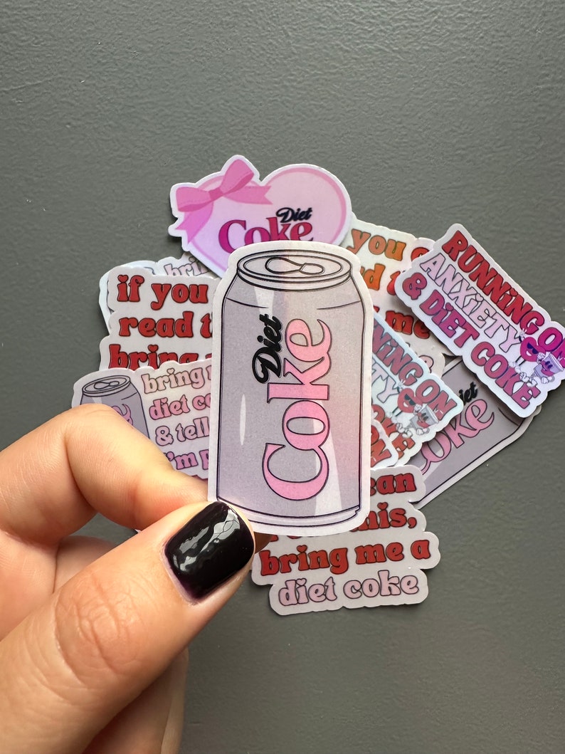 Pink Diet Coke Cute Holographic Sticker Pack - Etsy