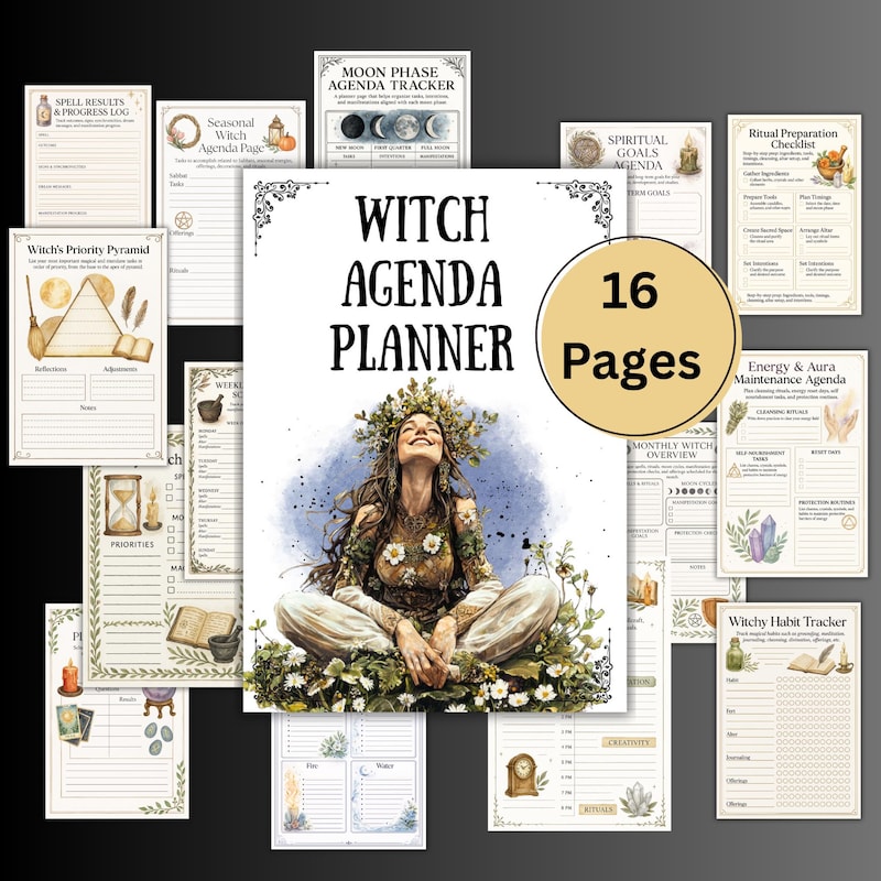 Witch Planner - Etsy