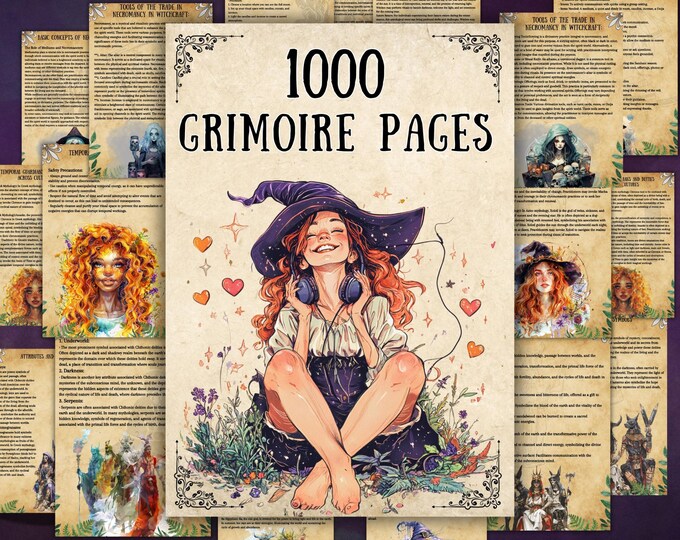 Spirit Guides Grimoire Pages, Witchcraft Basics, Printable Book of ...