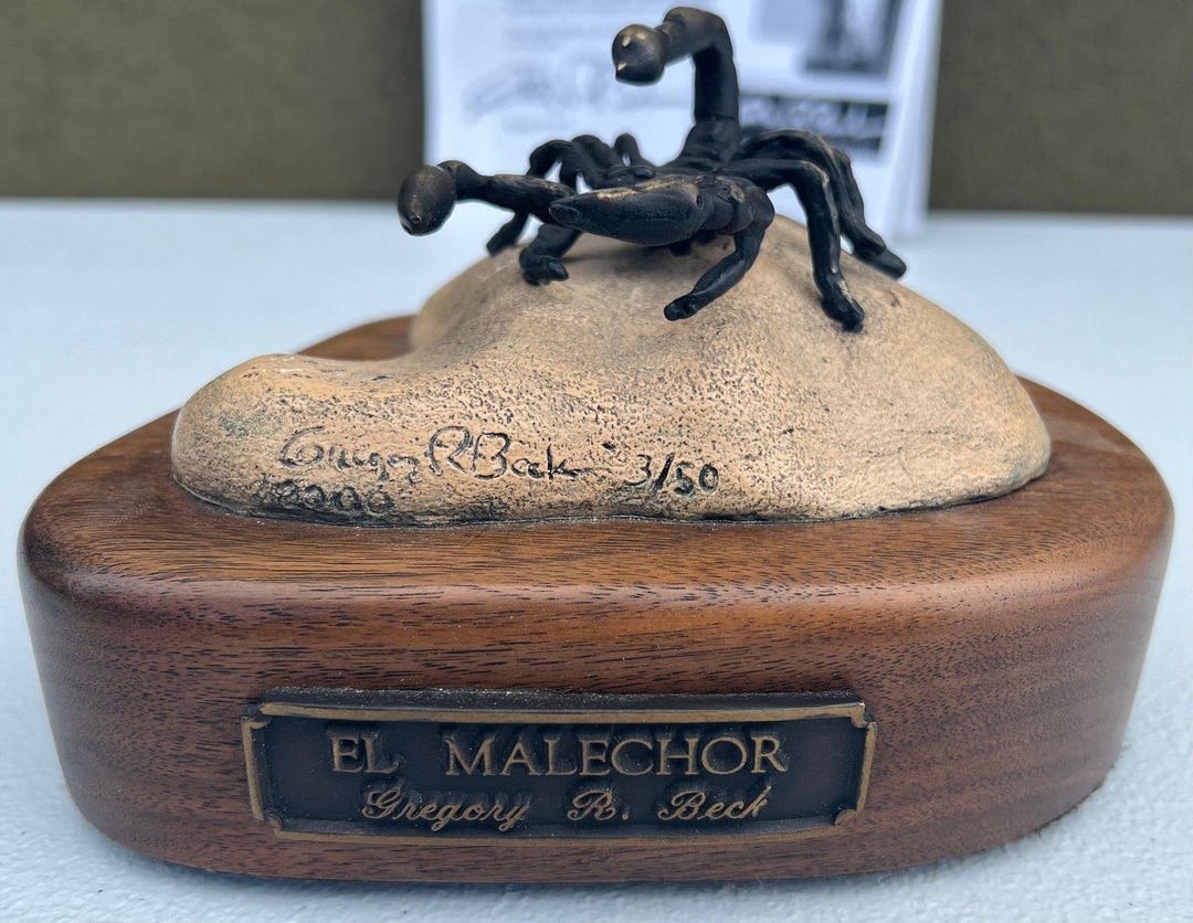 Limited Edition "el Malechor" by Gregory R. Beck Bronze Sculpture - Etsy