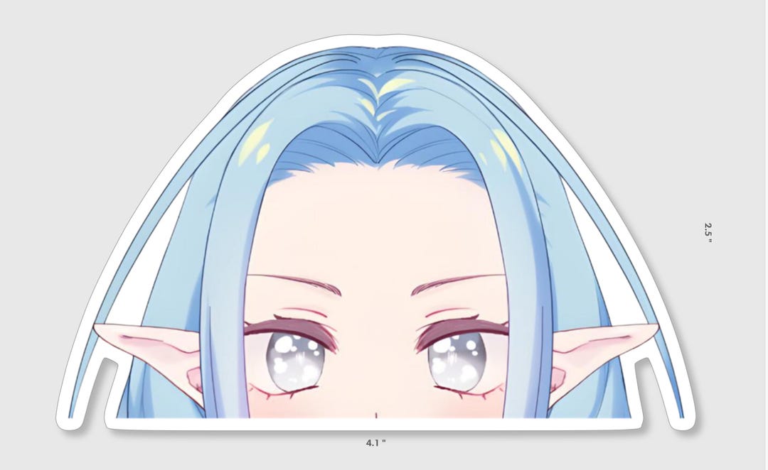 Elf Peeker Sticker - Etsy