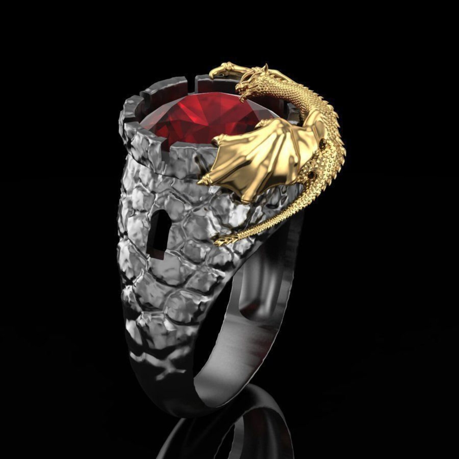 Dragon Men Ring Silver Dragon Ring Solid Silver Dragon Ring - Etsy