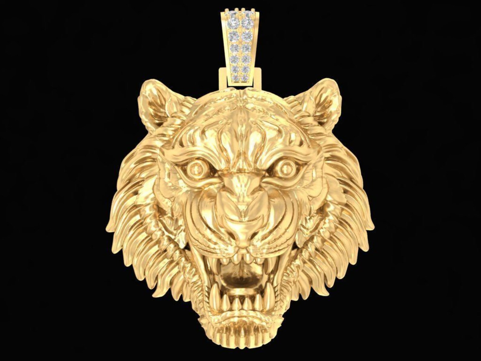 925 Sterling Silver Tiger Pendant Men Tiger Pendant Silver - Etsy