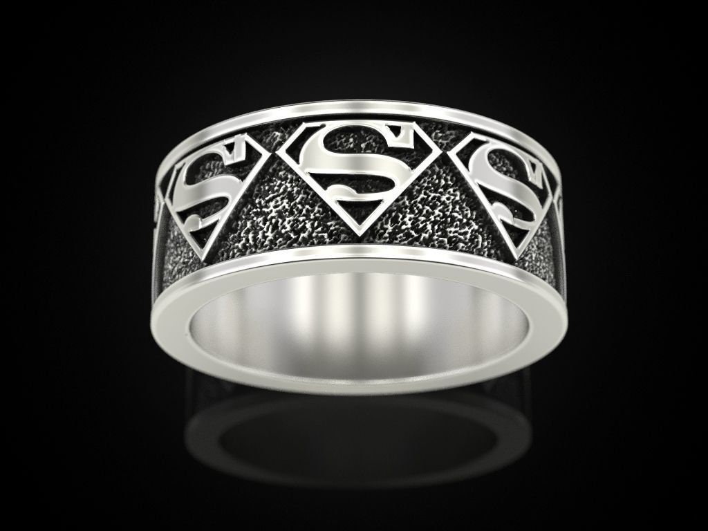Superman Wedding Ring Men