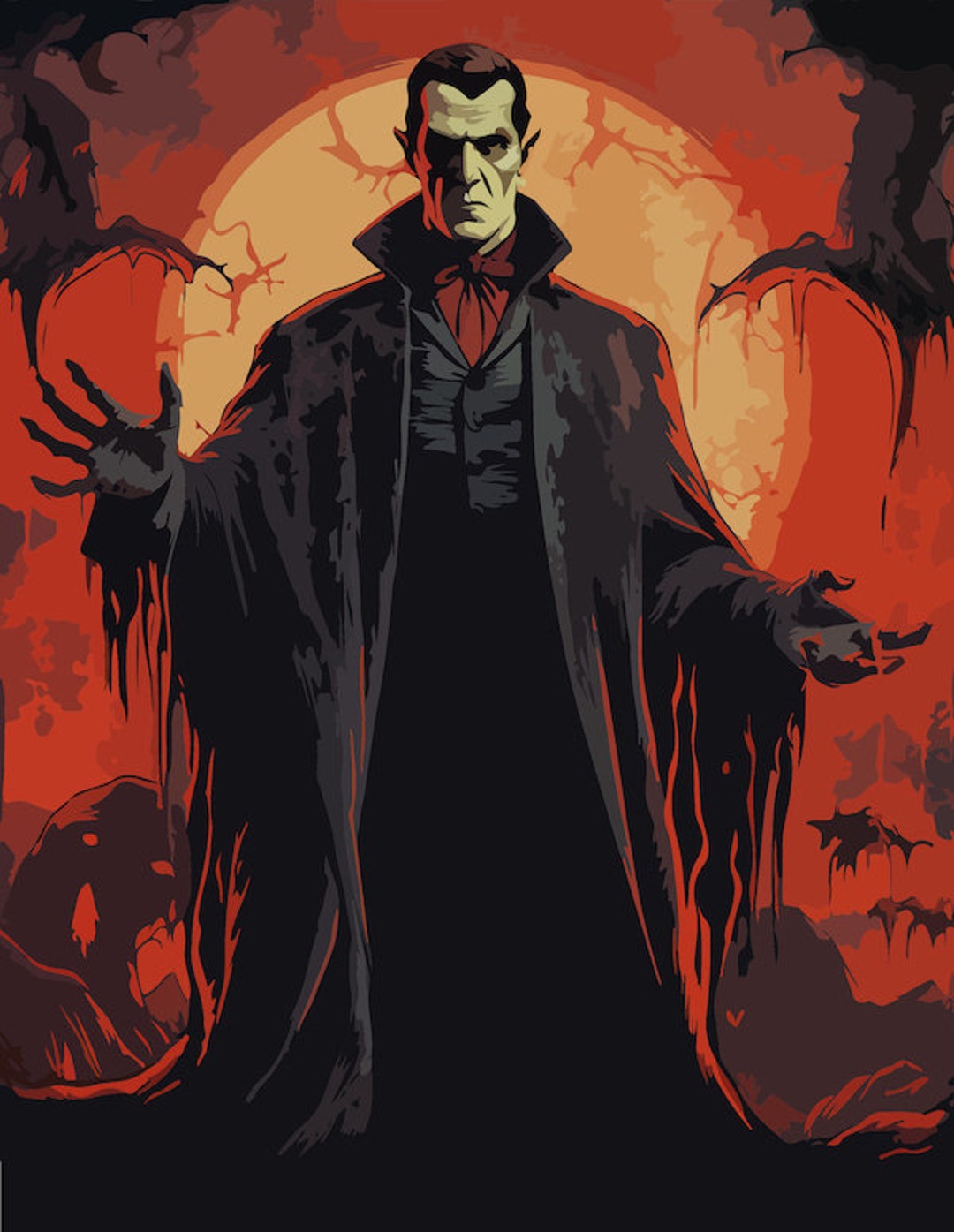 Dracula Art Print - Etsy
