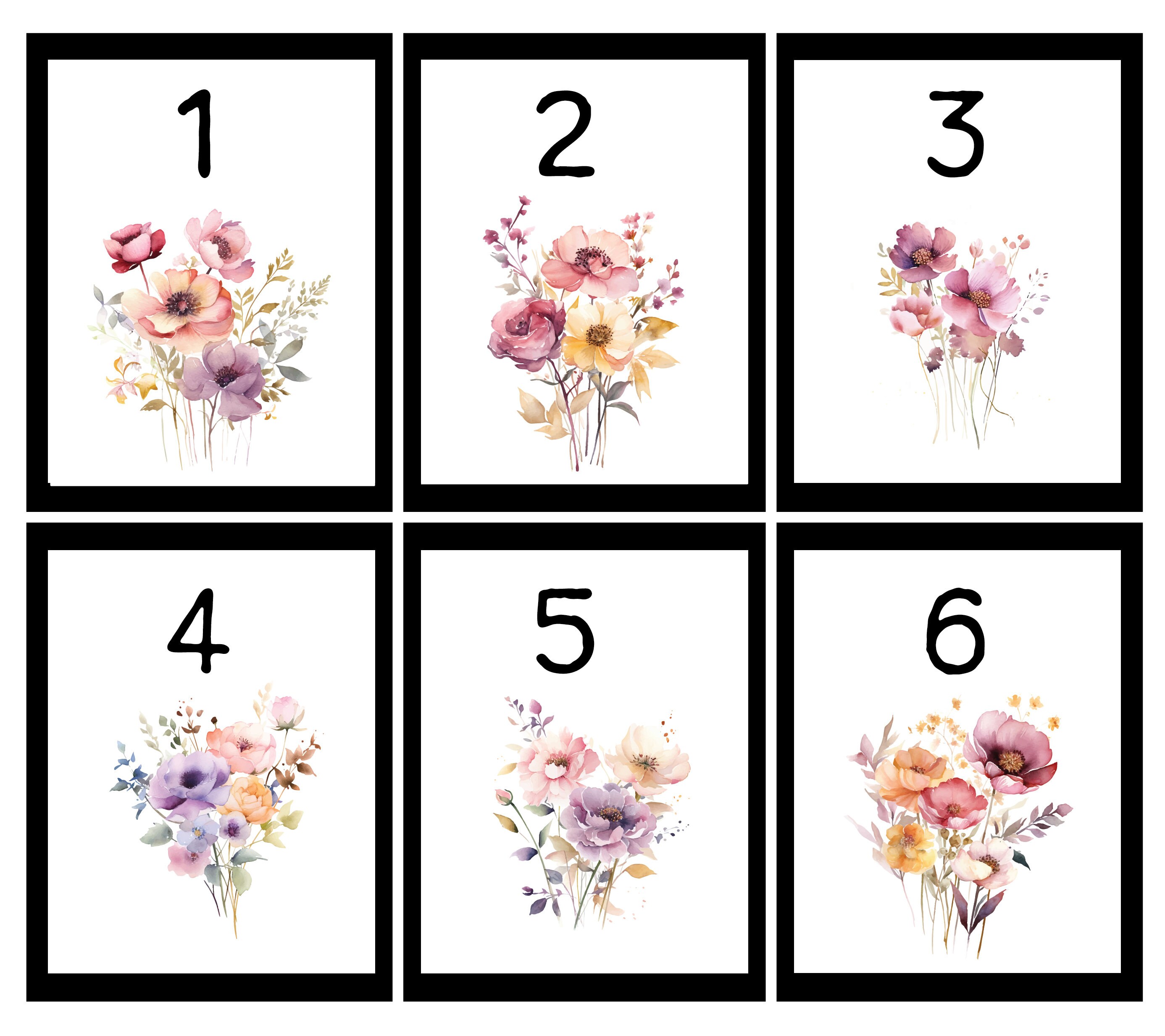 Personalized Name Flower Digital Print - Etsy