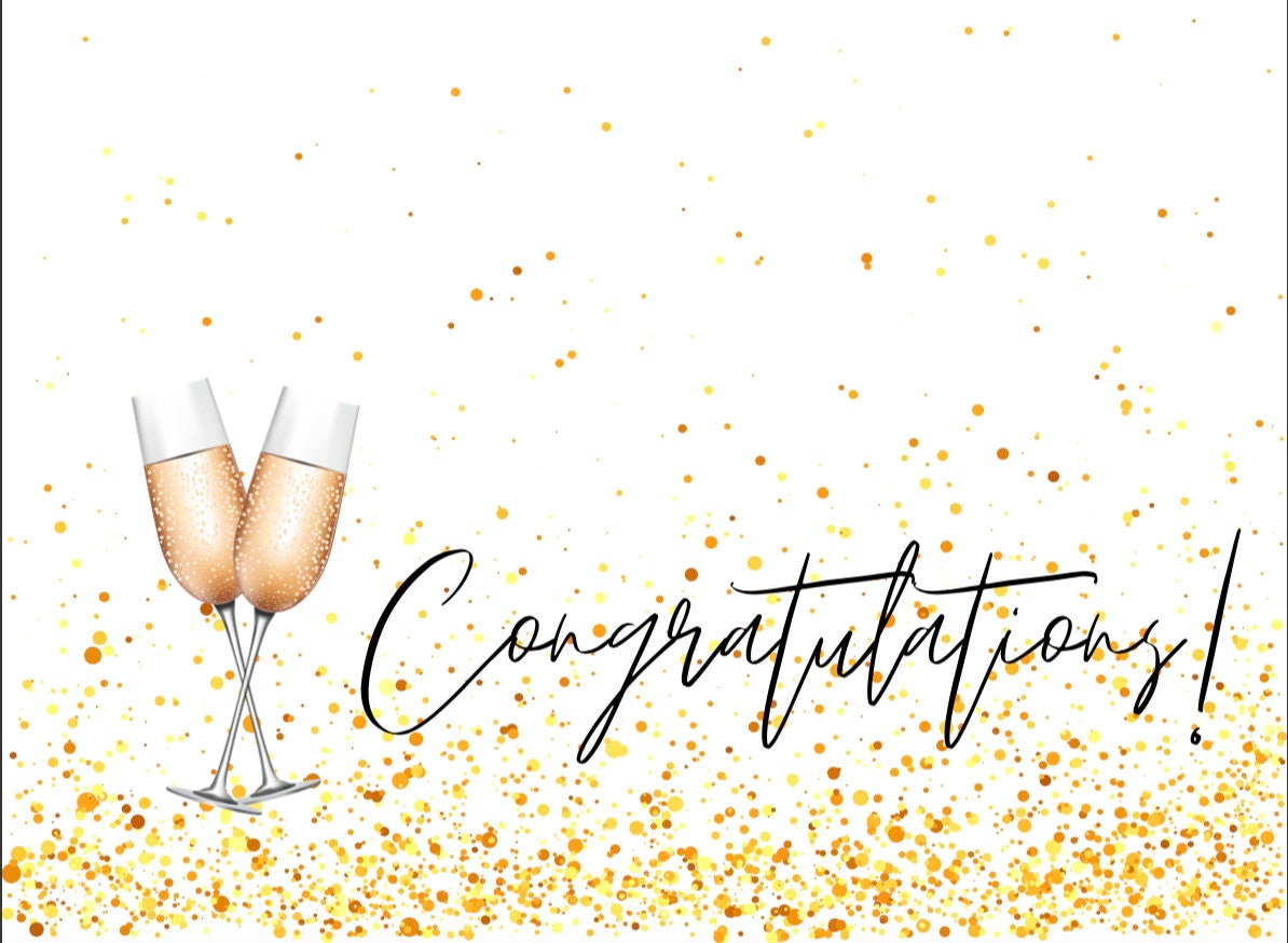 Printable Congratulations Card - Etsy