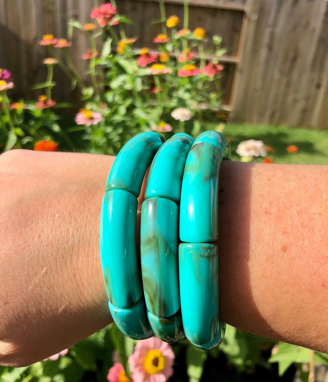 MEREDITH Stack - Acrylic Bangles Stack 12mm // Mix and Match ...