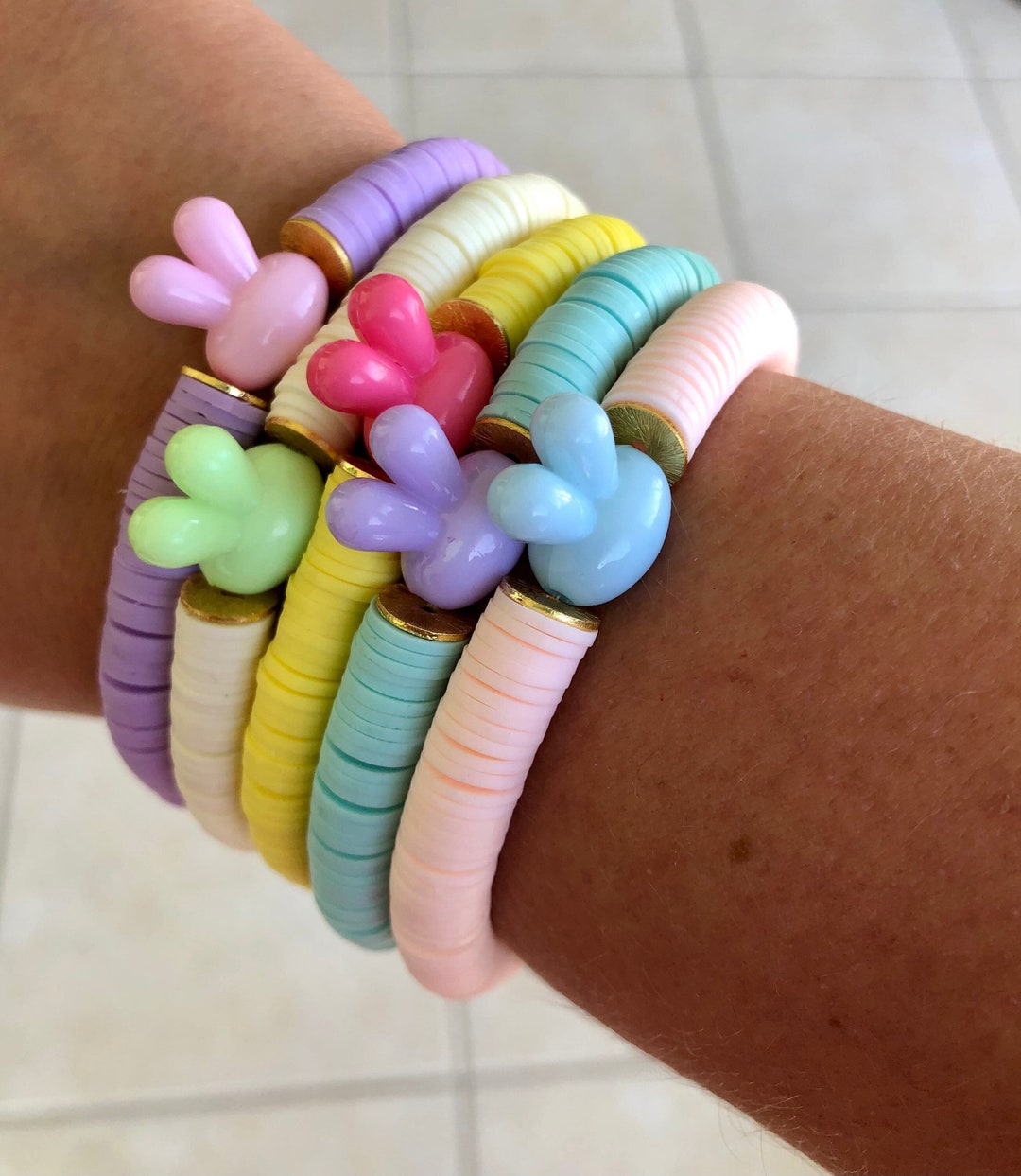Easter Bracelets // Easter Basket Gifts // Springtime Bracelets // 8 Mm ...