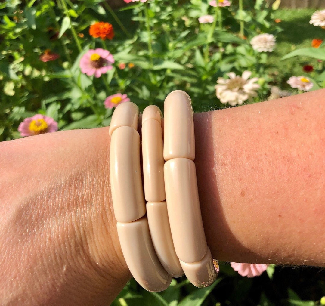 EMMA Stack mixed 8mm & 12mm Acrylic Bangles Stack // Mix and - Etsy UK