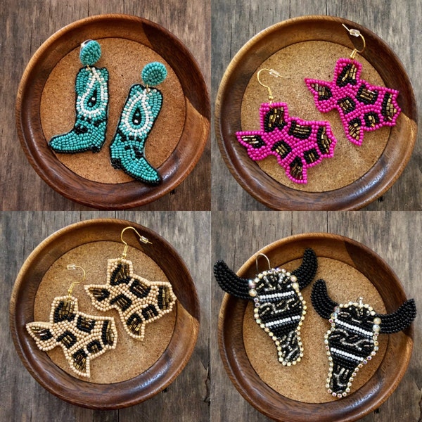 Country Earrings - Etsy