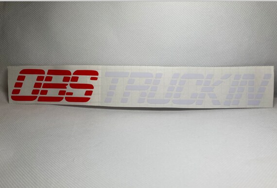 OBS Truckin decal/ OBS Decal/Truck Sticker Decals | Etsy