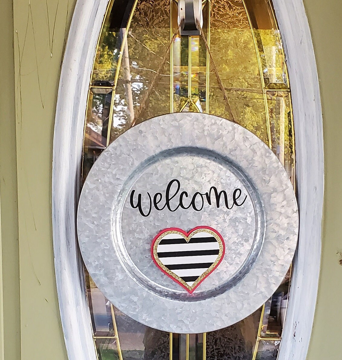 Welcome Sign With Interchangeable Wooden Holiday/seasonal Accent - Etsy