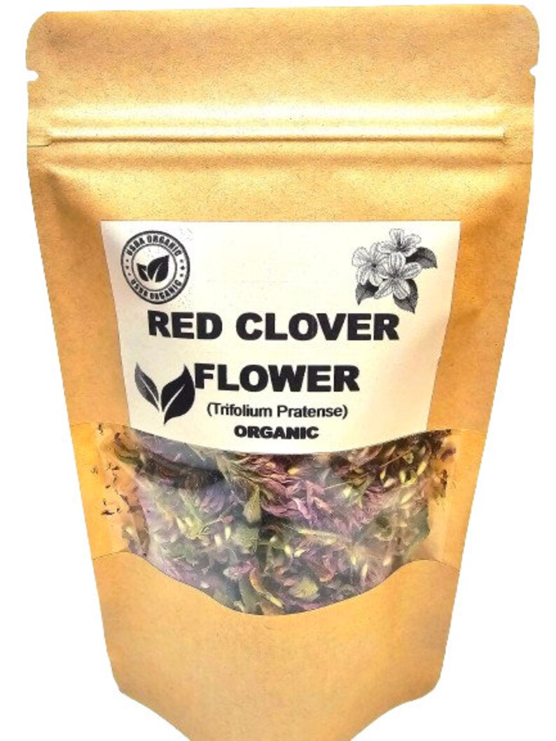 Organic RED CLOVER FLOWER Trifolium Pratense Red Clover Tea Herbal Tea ...