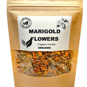 MARIGOLD FLOWERS | Tagetes Flowers | Tagetes Erecta | Dried Herbs ...