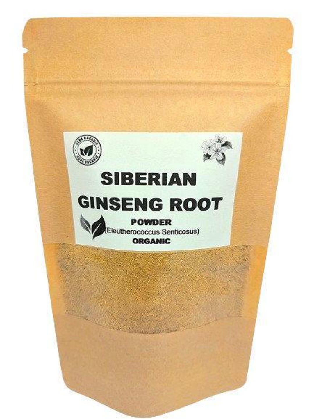 Organic Siberian Ginseng Root Powder | Eleutherococcus Senticosus Radix ...