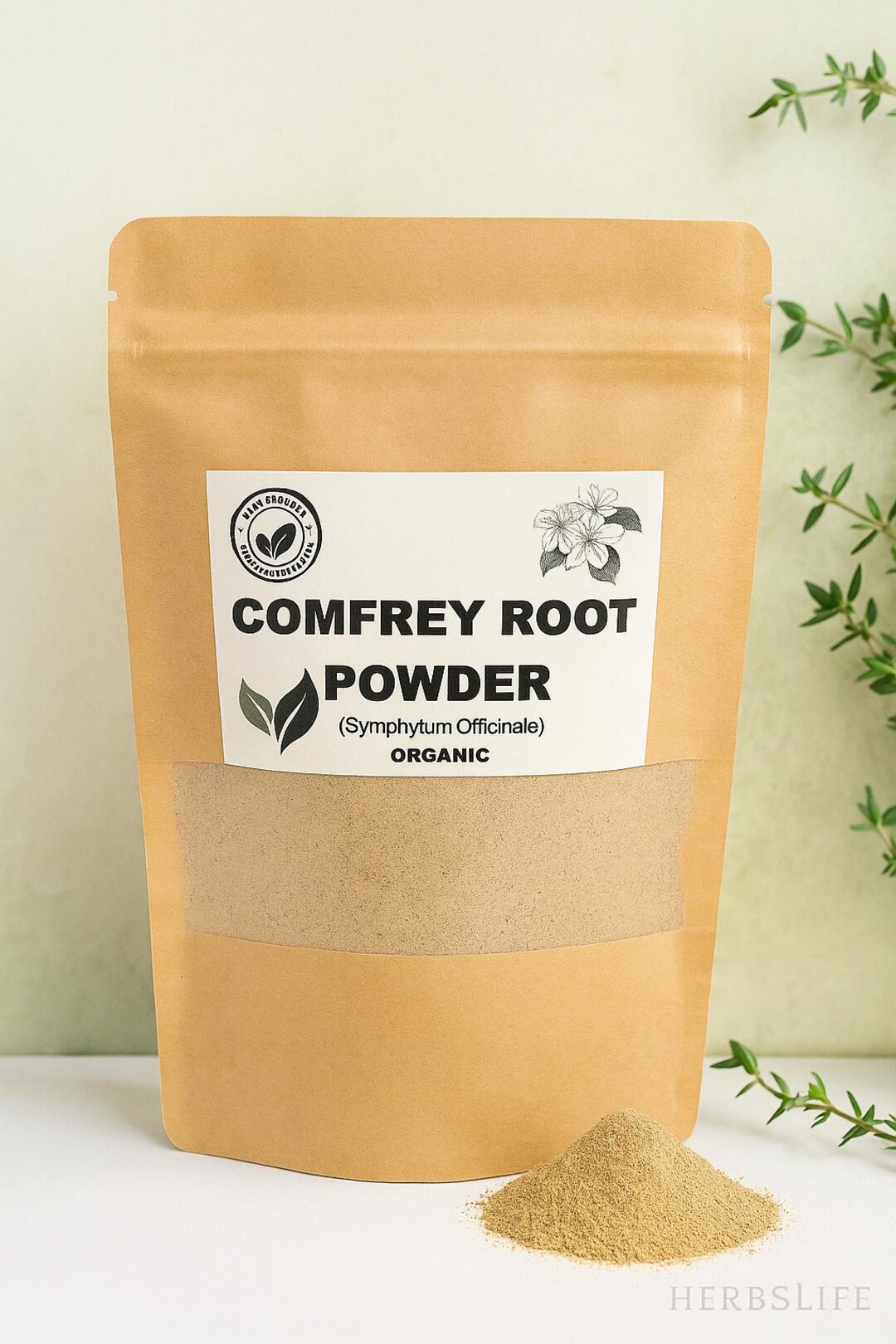 COMFREY ROOT POWDER | Symphytum Officinale | Dried Herbs | Herbal Tea ...