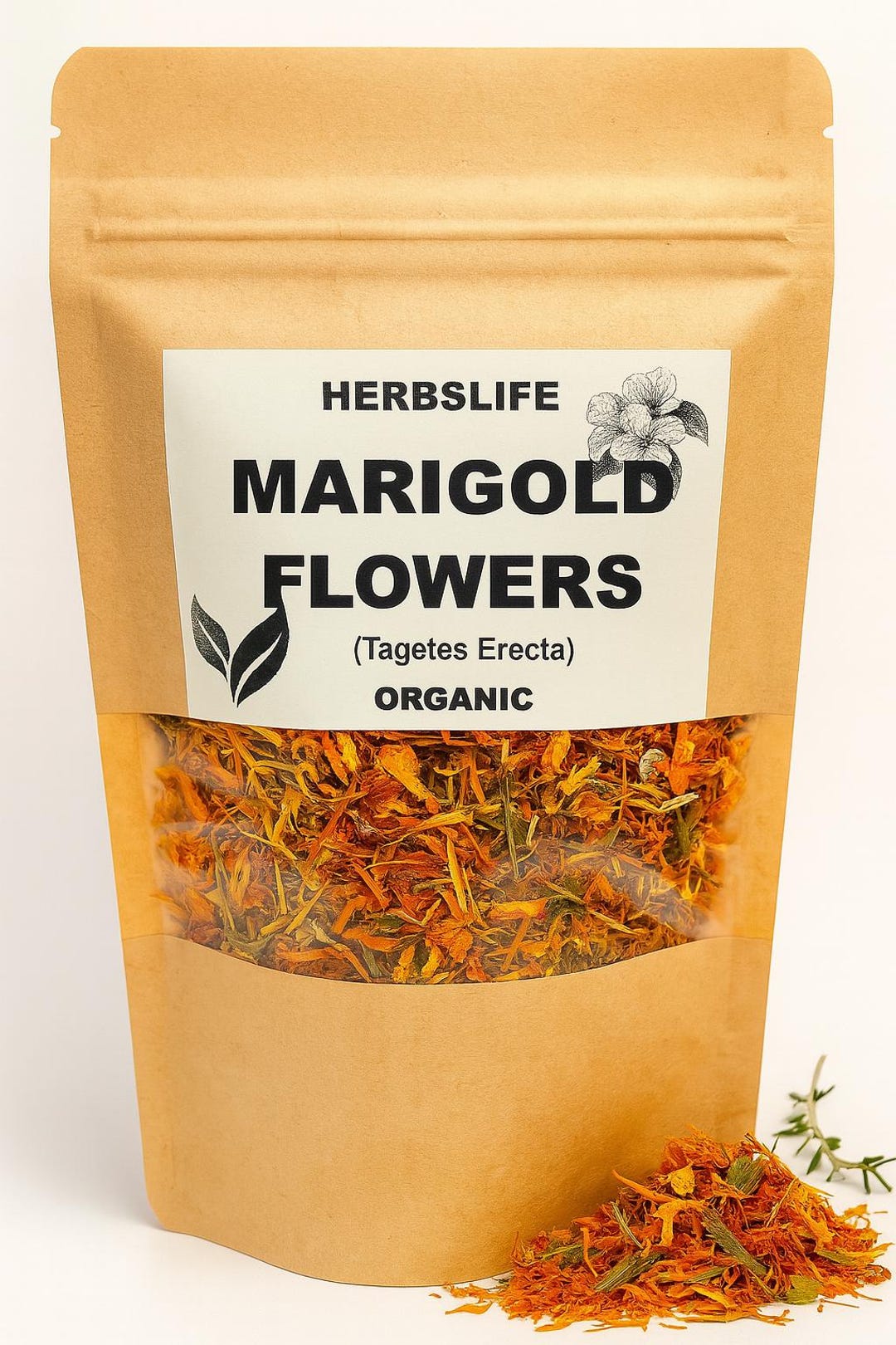 MARIGOLD FLOWERS | Tagetes Flowers | Tagetes Erecta | Dried Herbs ...