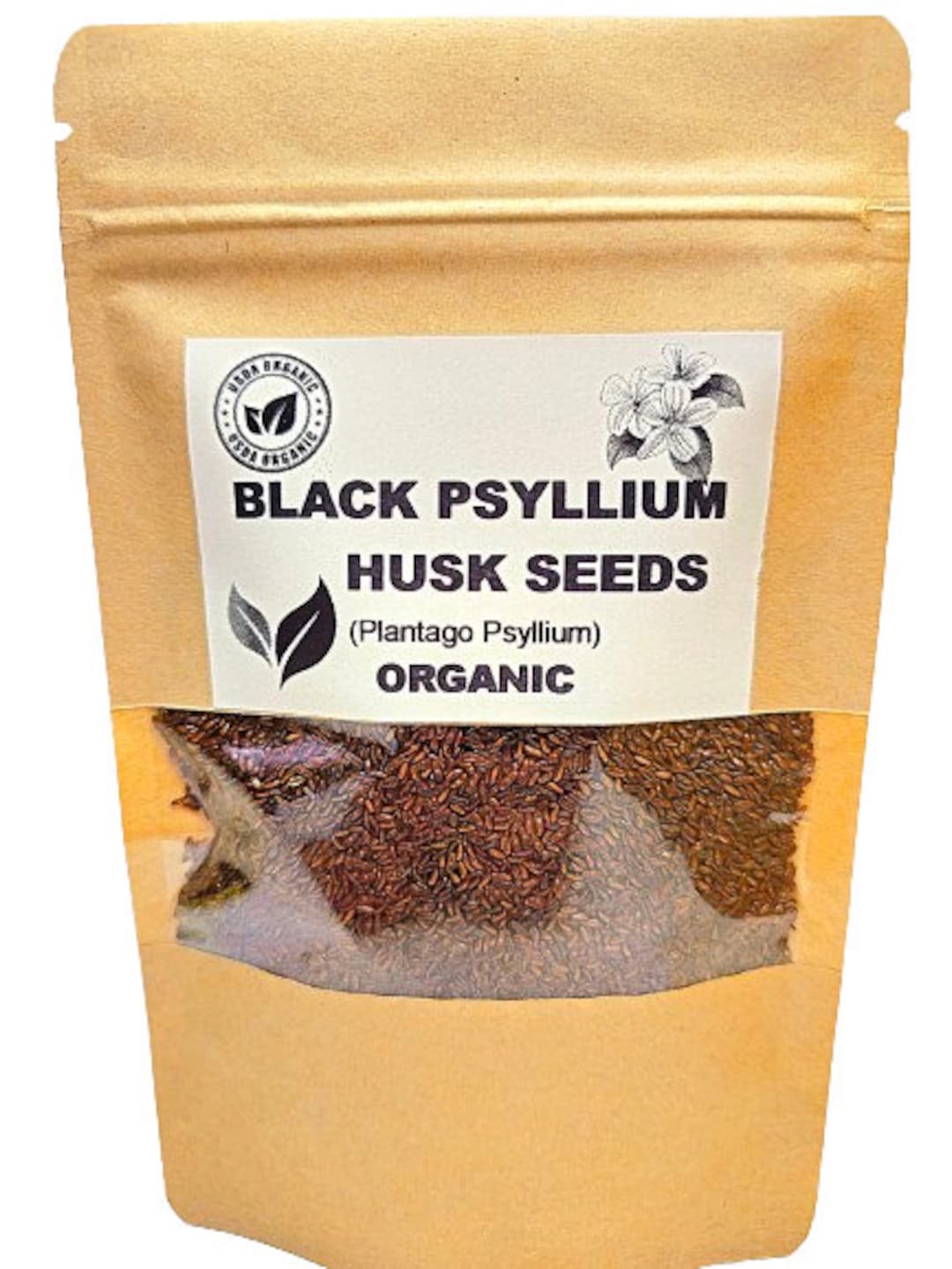 Organic BLACK PSYLLIUM HUSK Seeds | Plantago Psyllium | Black Psyllium ...