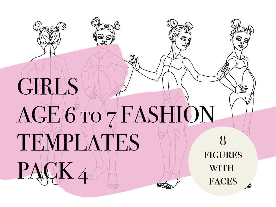 8 Girls Fashion Figures With Faces· Age 6 to 7 · Dynamic Poses ...