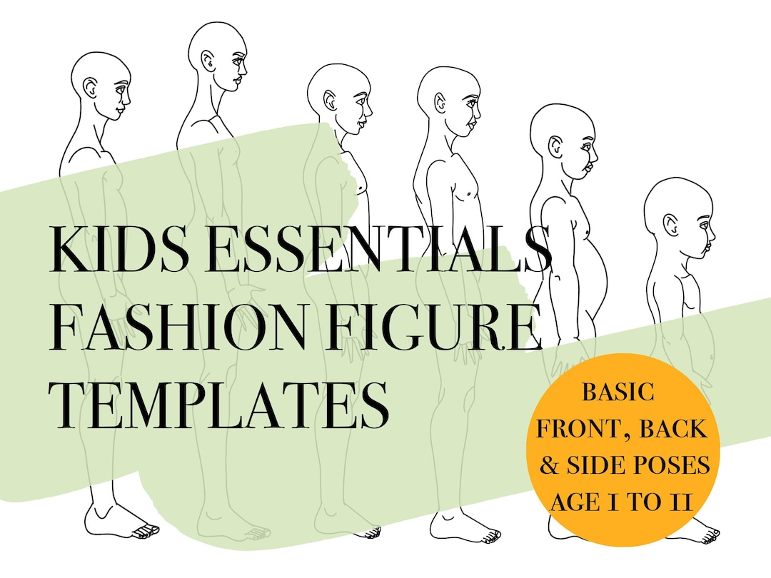 Variety Pack of Children Fashion Figures · Kid Croquis ·dynamic Poses ...