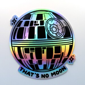Holographic Death Star Sticker - Etsy