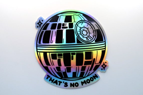 Holographic Death Star Sticker - Etsy