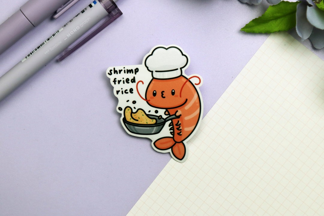 Shrimp Fried Rice Sticker - Etsy