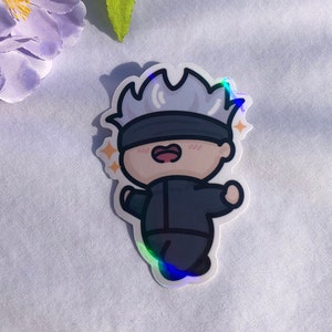 Chibi Gojo Sticker - Inspired by JJK - Etsy