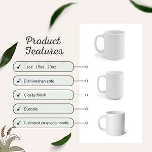 PERSONALIZED CALENDAR MUG Custom Photo and Date Mug 2 Sided Print Mug ...