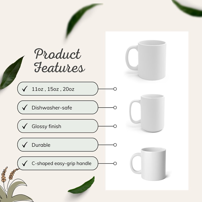 PERSONALIZED CALENDAR MUG Custom Photo and Date Mug 2 - Etsy