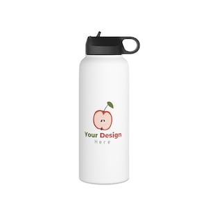 CUSTOM WATER BOTTLE, Company Logo Tumbler, Business Logo, Personalized ...