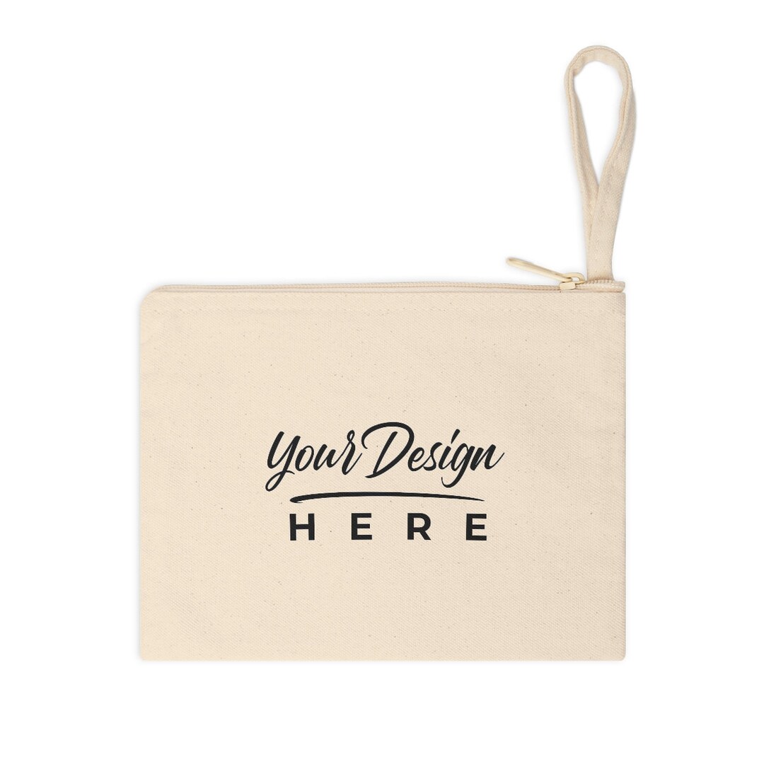 CUSTOM ZIPPER POUCH Custom Makeup Bag Canvas Pencil Case Travel ...