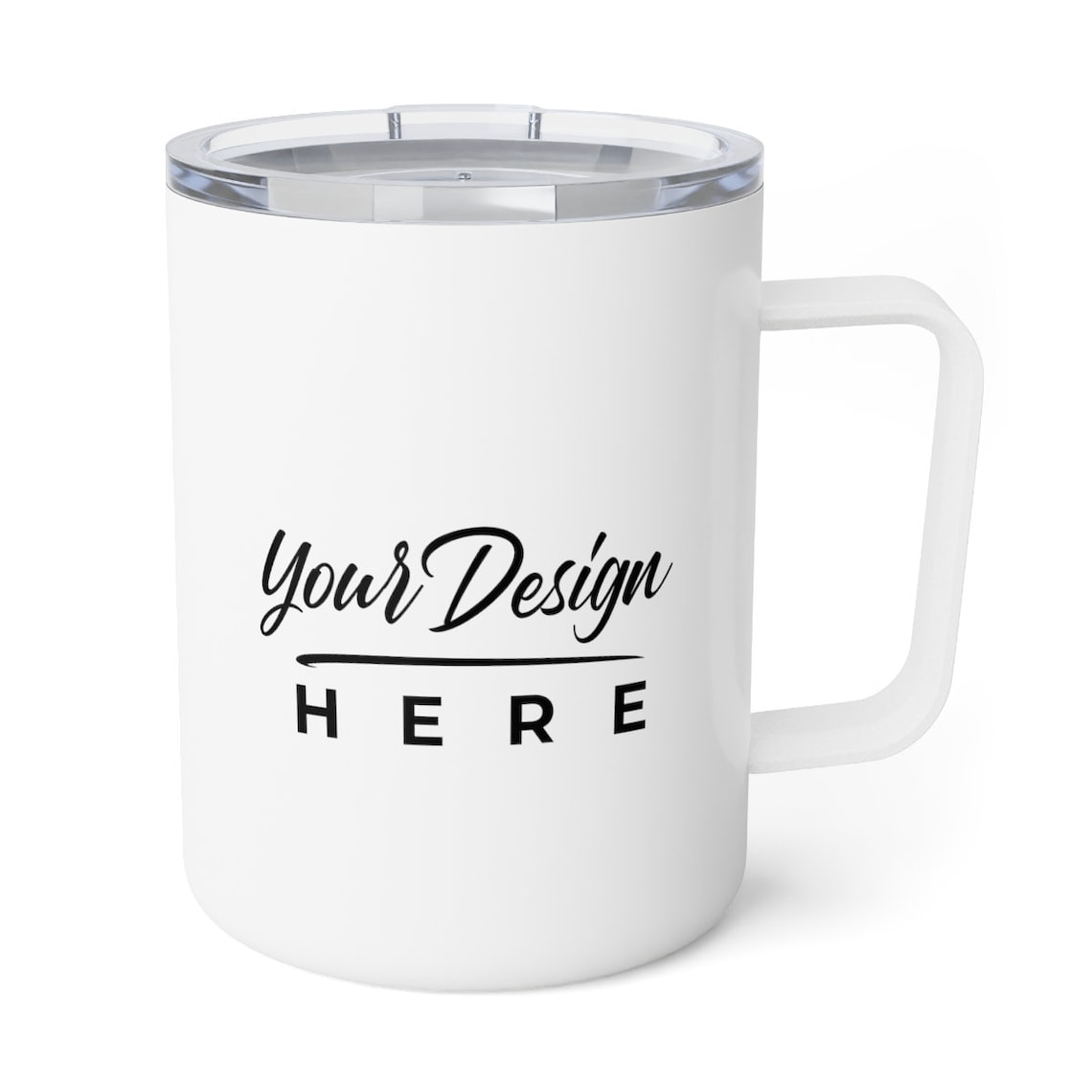 CUSTOM COFFEE MUG Insulated Camping Mug Business Logo Mugs - Etsy