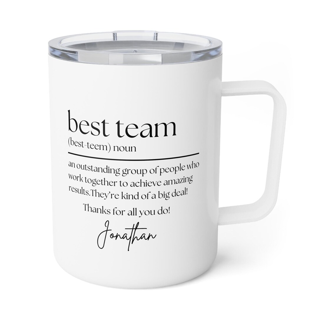 Custom Team Definition Coffee Mug: Stainless Steel Coworker Gift - Etsy