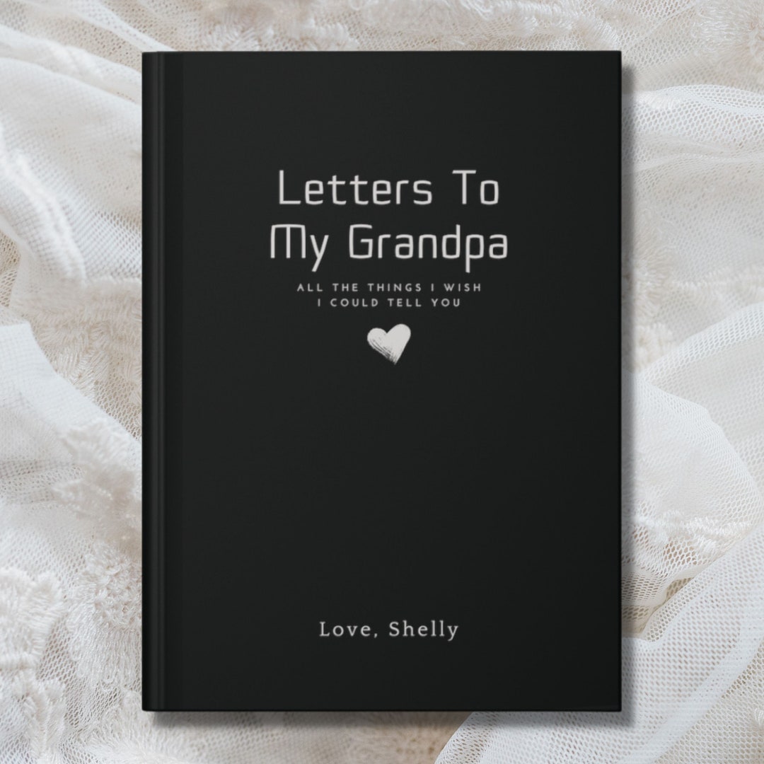 Personalized 'letters to My Grandpa' Grief Journal: Memorial Gift - Etsy