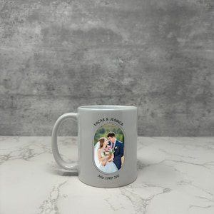 PERSONALIZED CALENDAR MUG Custom Photo and Date Mug 2 Sided Print Mug ...