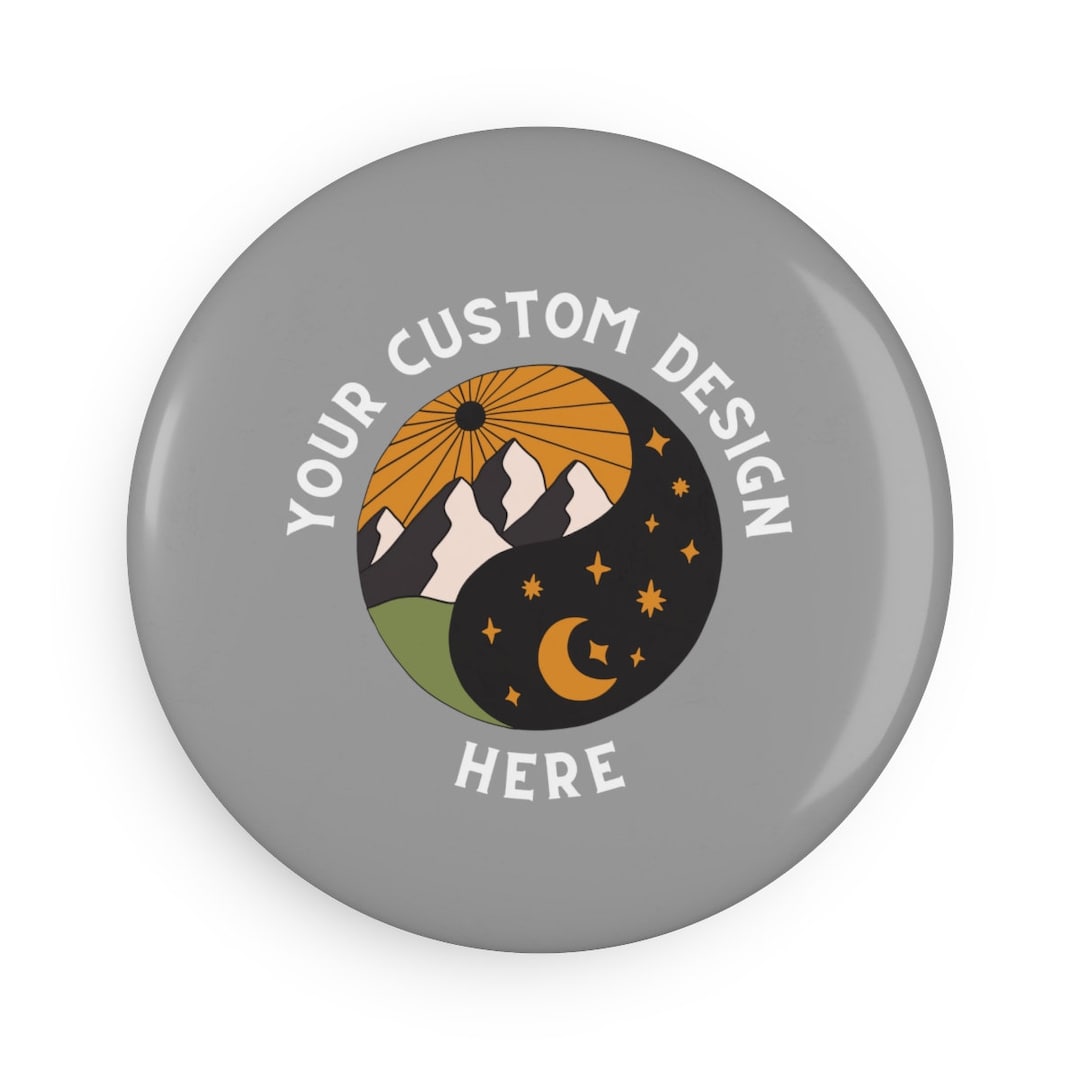 CUSTOM FRIDGE MAGNET Personalized Round Fridge Magnet Business Logo ...