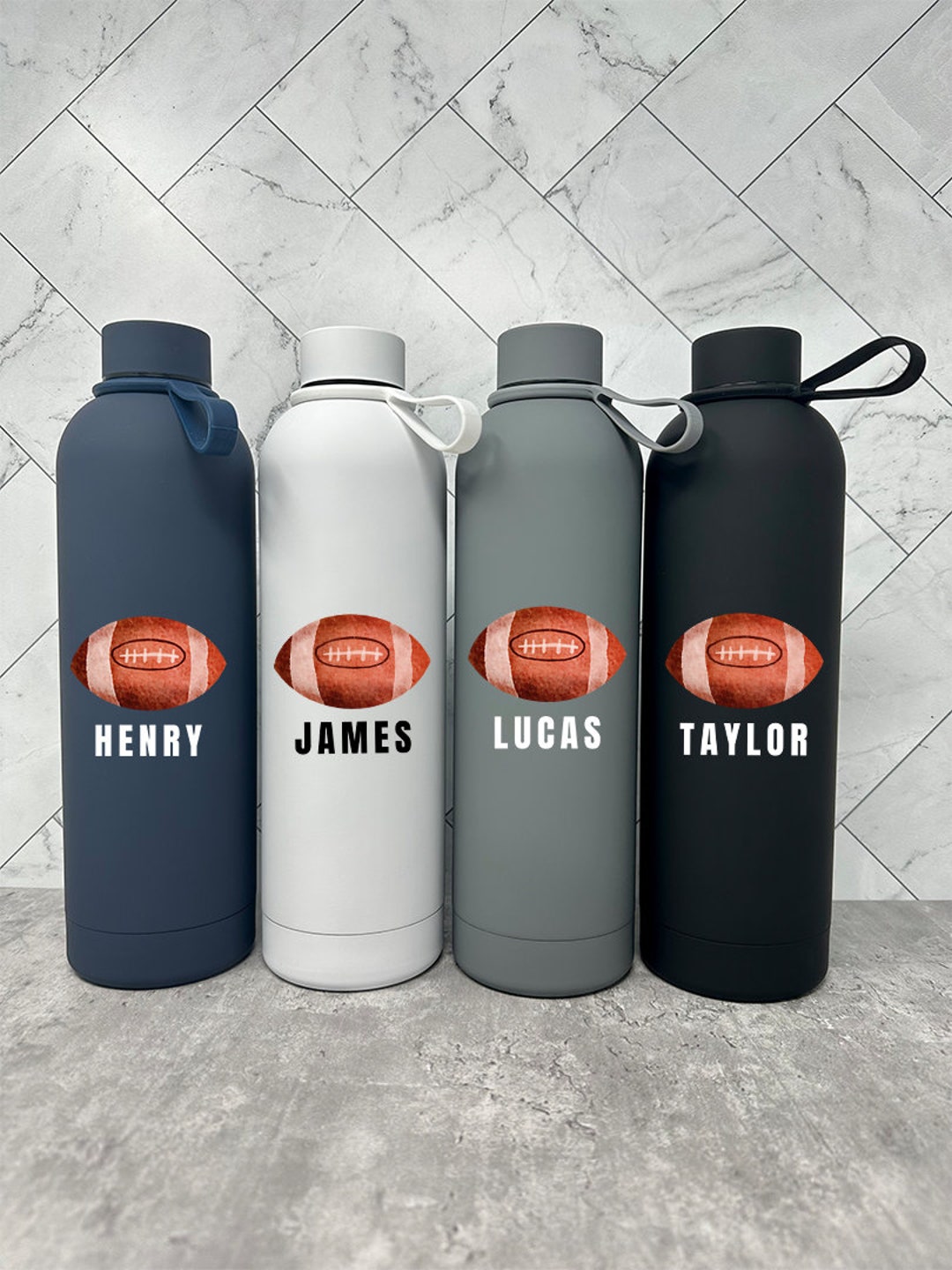 CUSTOM RUGBY Team BOTTLE 25oz | Gift for Rugby Team | Personalized Boys ...
